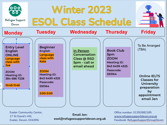 - Refugee Support Devon